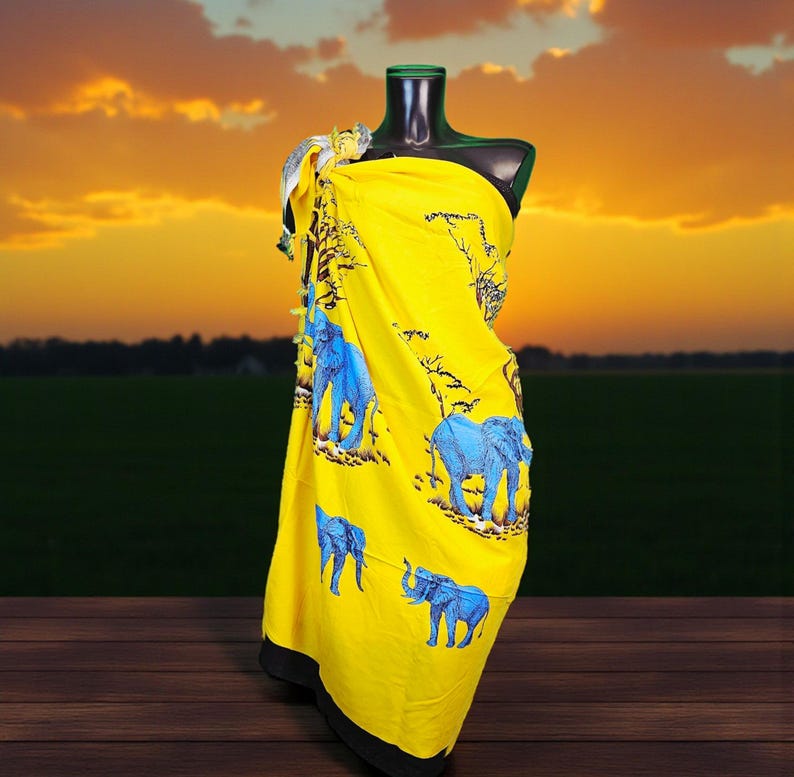 African Ethnic Tribal Kenya Kanga | Leso Beach Wrap I Kanga Wrap ...