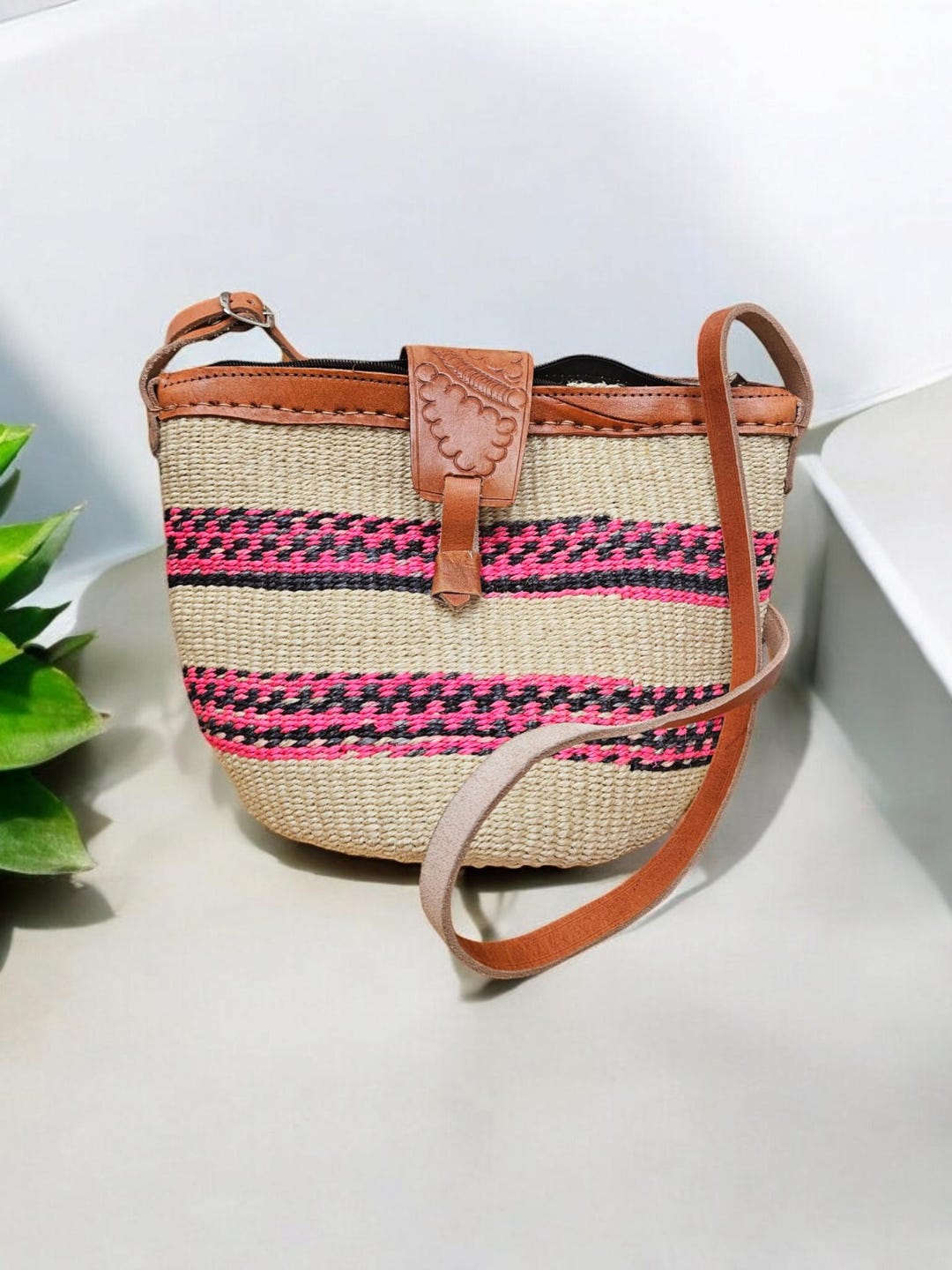 Kiondo/ Kyondo Basket/ Kiondo Basket/ Kiondo Bag Sisal Woven Shoulder ...