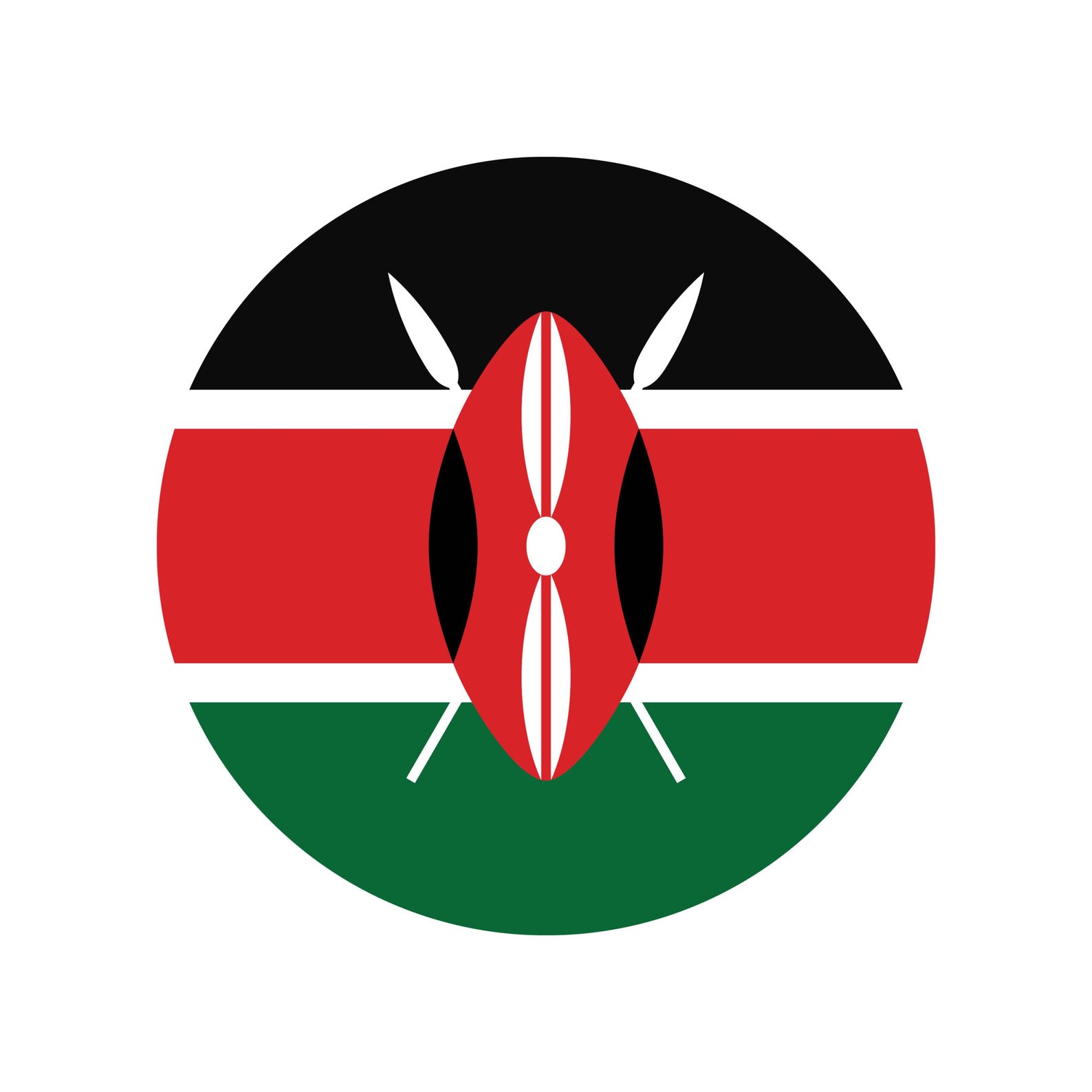 Kenya Flag SVG, PNG Bundle | Layered Kenyan Flag SVG for Cricut ...