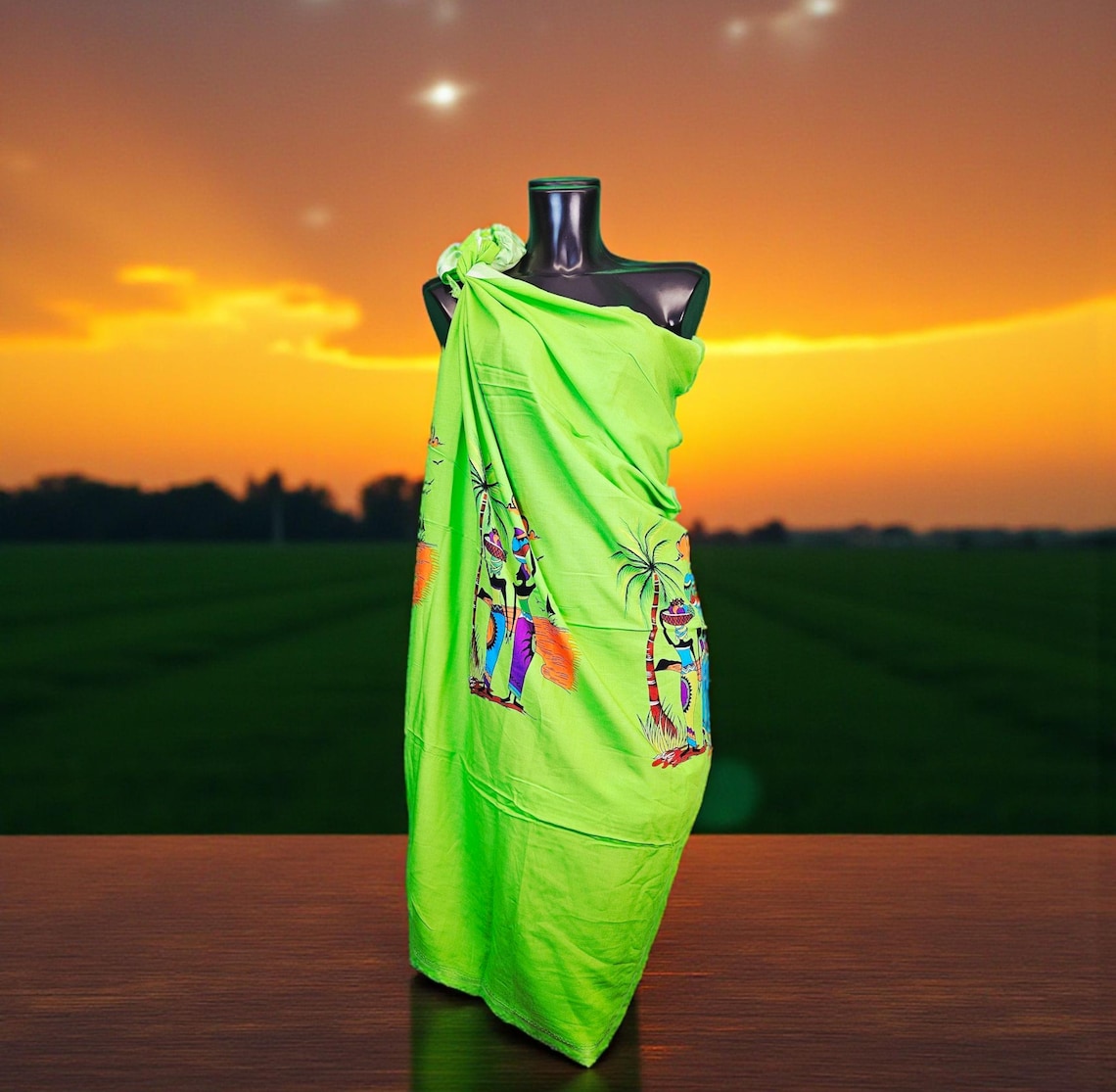African Ethnic Tribal Kenya Kanga | Leso Beach Wrap I Kanga Wrap ...
