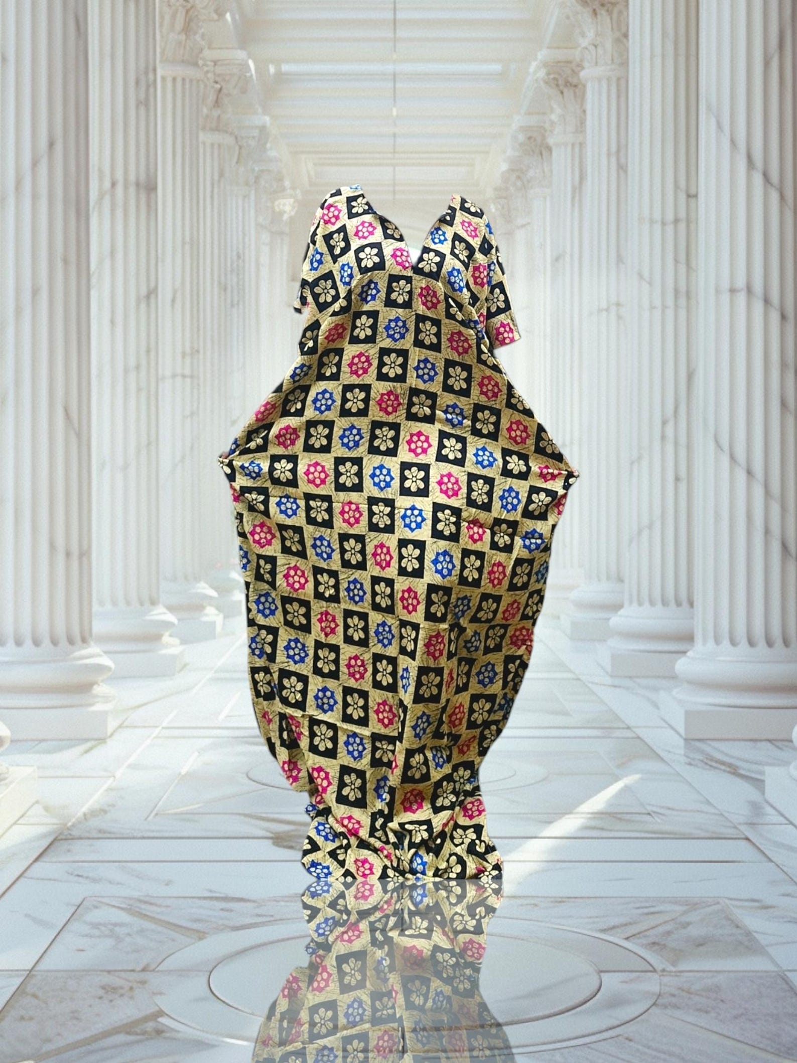 Extra Long Breastfeeding Swahili Dera Dress With Zipper | Dirac Somali ...