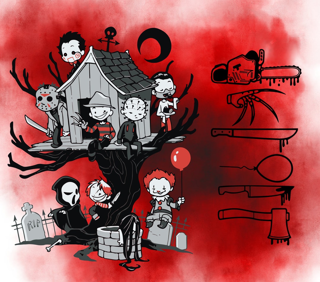 Horror Icon Tree House 20oz Tumbler Wrap - Etsy