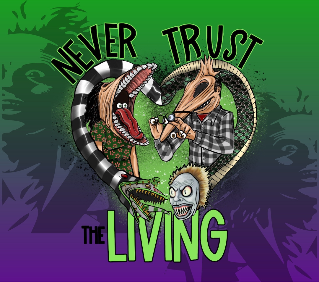 Never Trust the Living Tumbler Wrap - Etsy