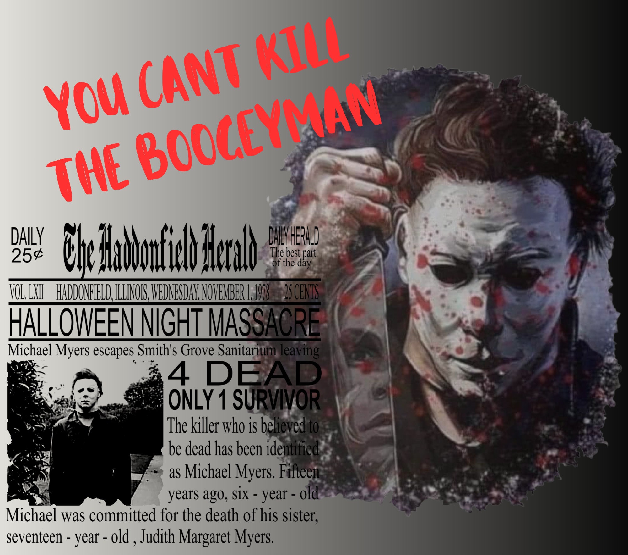 You Cant Kill the Boogeyman Tumbler Wrap - Etsy