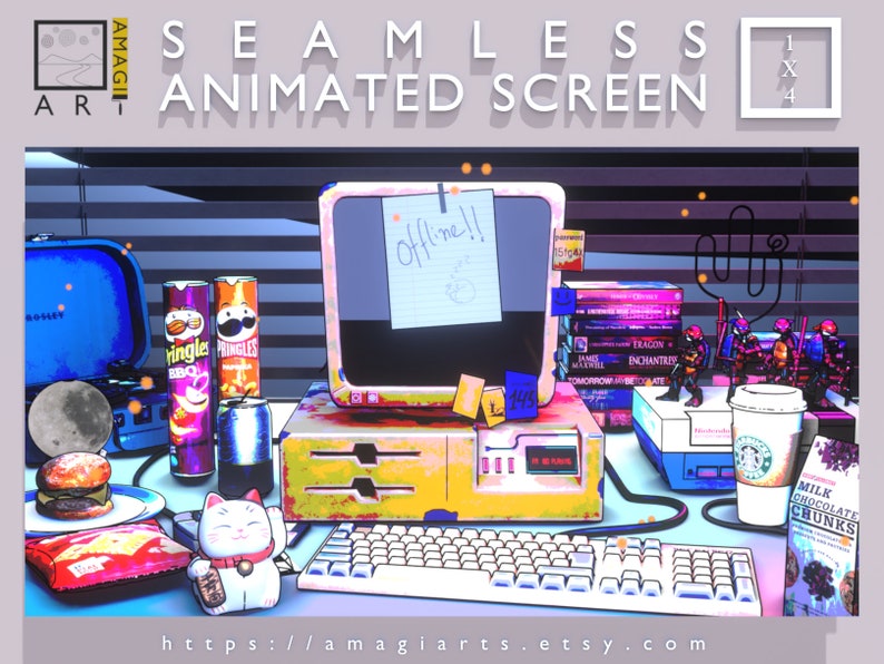 Cozy Lofi Stream Package: Twitch Overlays, Starting Soon Screen, Stream ...