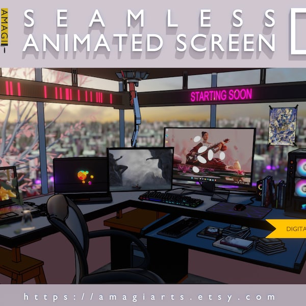 Animated Starting Soon Screen - Etsy