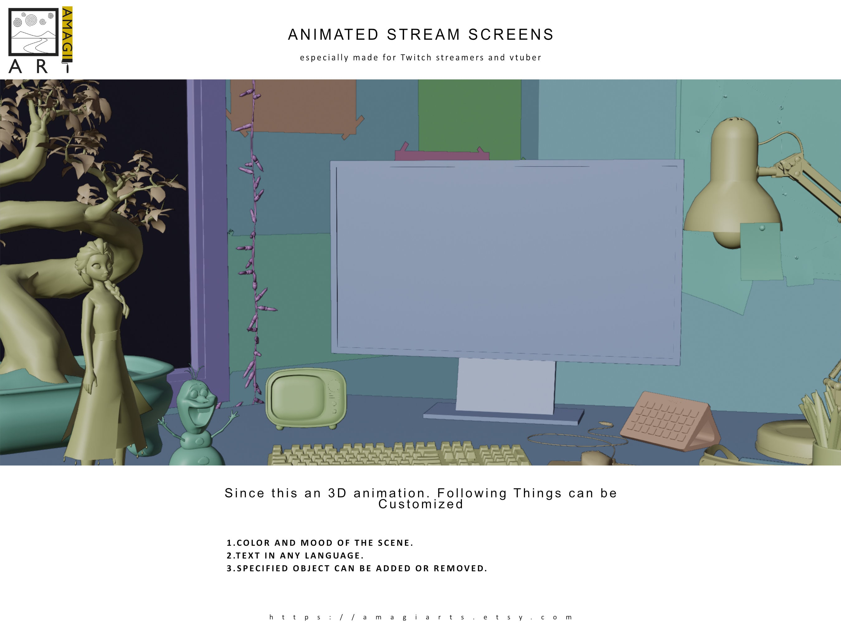 Cozy Animated 'starting Soon' Twitch Screen: Warm Vibes in a Charming ...