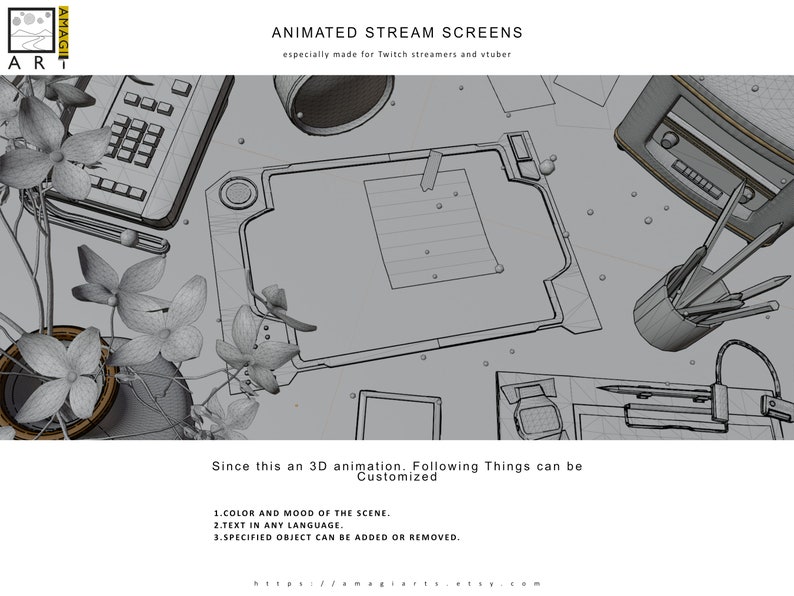 Buy Animated Stream Overlay Starting Soon Screen Twitch Scenes Online ...