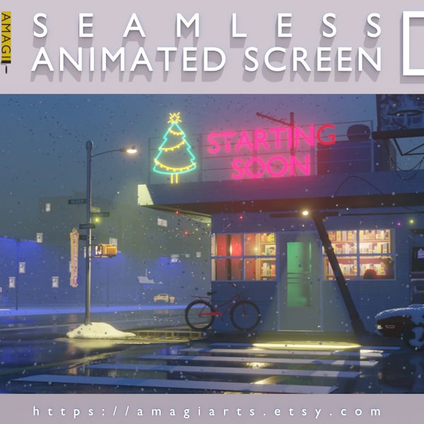 Christmas Starting Soon Screen - Etsy