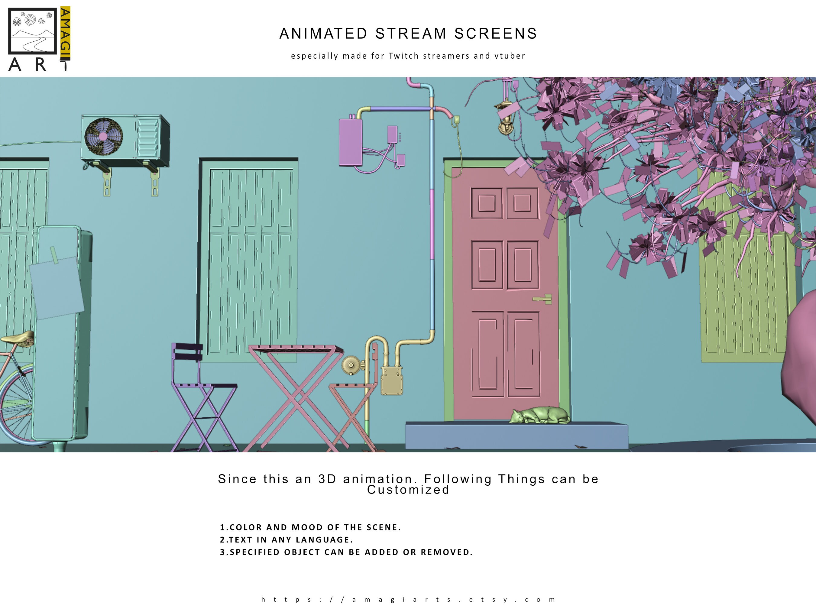 Animated Retro Stream Package: Twitch Overlay, Starting Soon, Stream ...