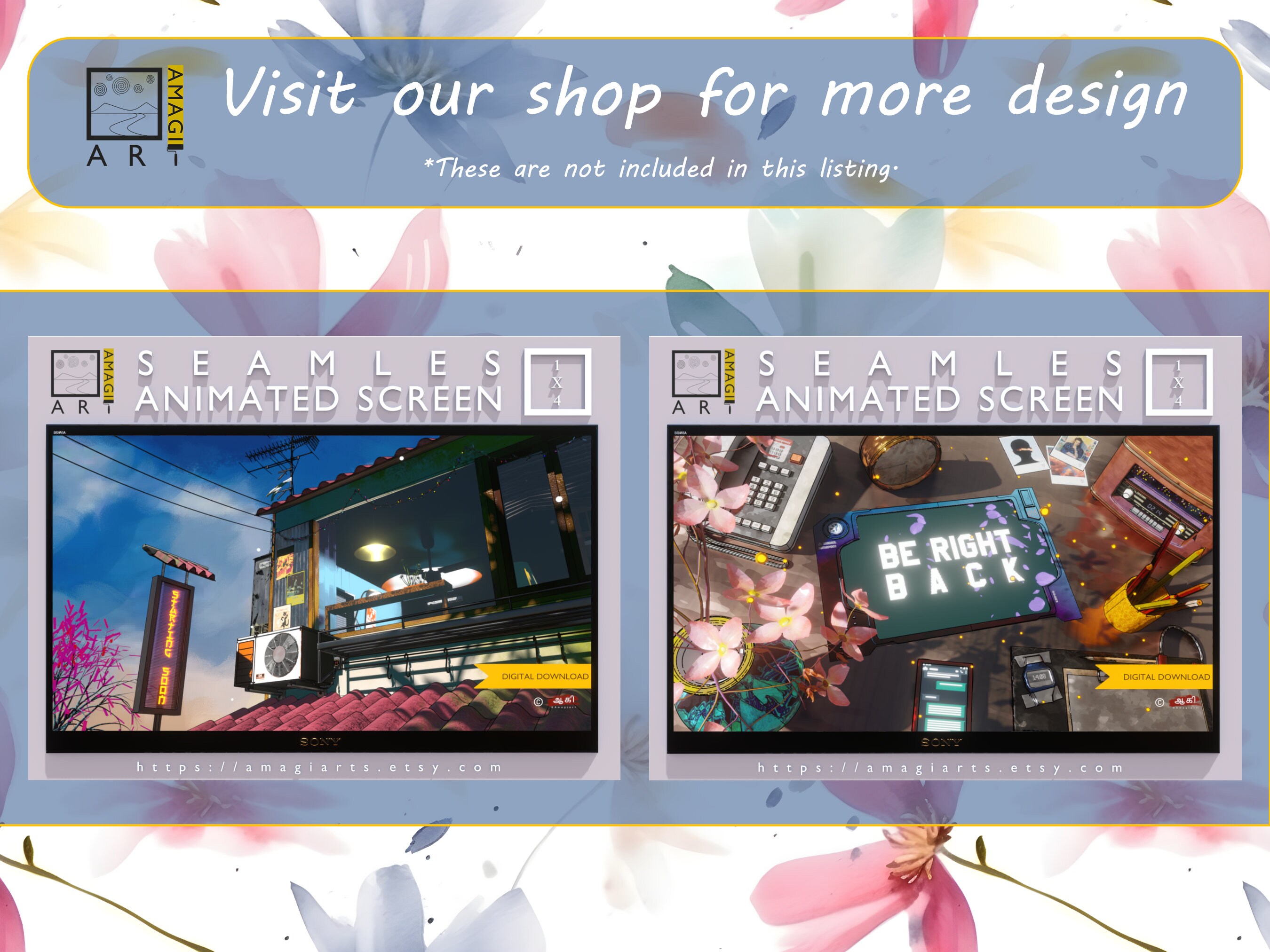 Animated Retro Stream Package: Twitch Overlay, Starting Soon, Stream ...