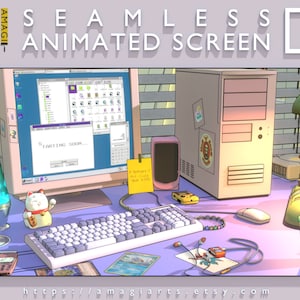 Retro Twitch Overlay Bundle: Animated Stream Screens (digital Download ...