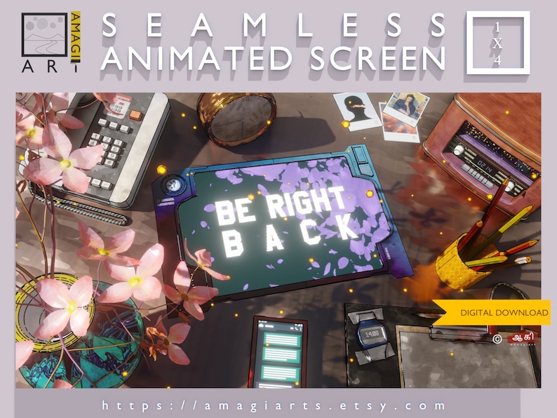 Buy Animated Stream Overlay Starting Soon Screen Twitch Scenes Online ...