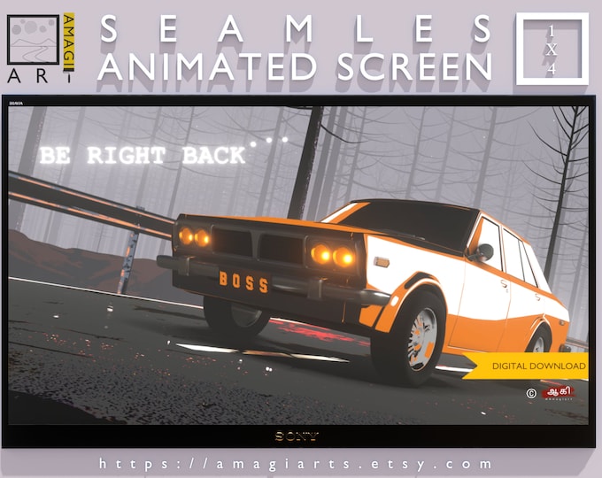 Animated Car Stream Overlay: Cozy Twitch Screens (digital Download) - Etsy
