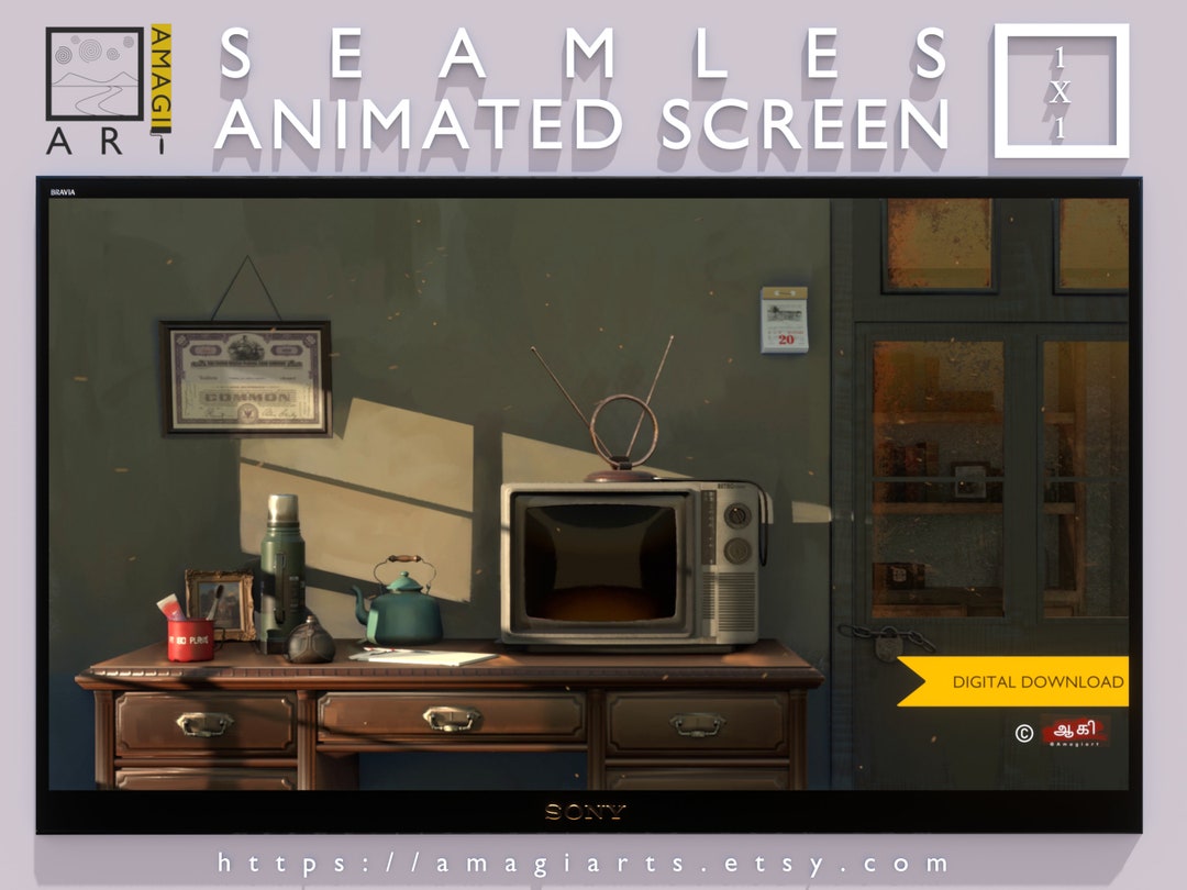 Cozy Animated Stream Background: Custom Vtuber Overlay (digital ...