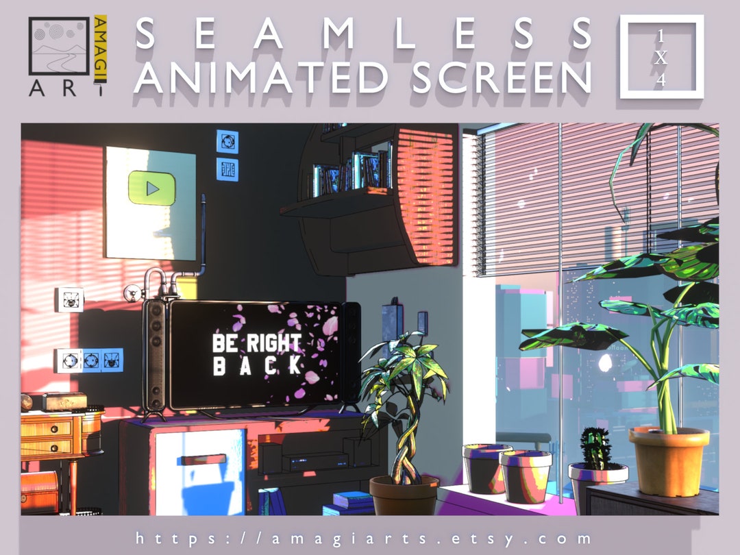 Cozy Stream Overlay Set: Animated Overlay, Starting Soon, Twitch Scenes ...