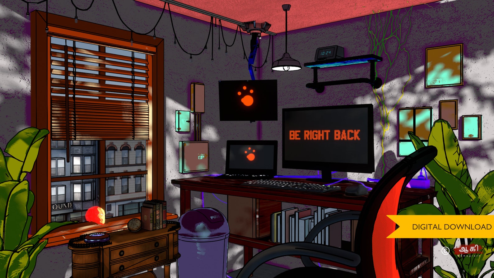 Cozy Stream Overlay, Animated Overlay, Twitch Overlay, Twitch Starting ...