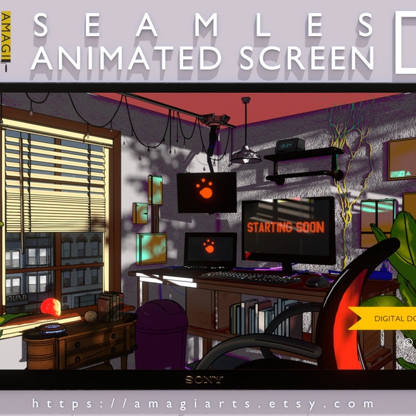 Animated Starting Soon Screen - Etsy