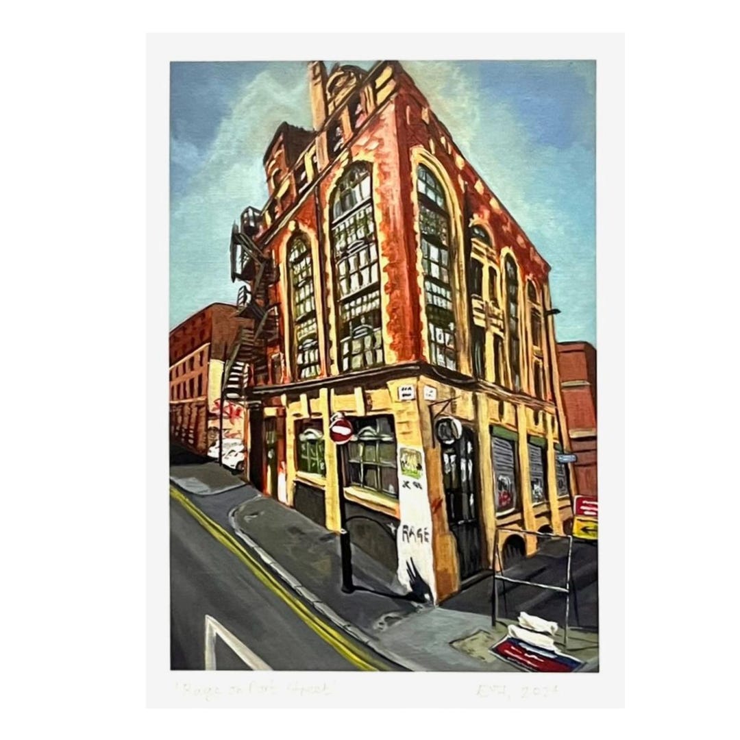 Manchester Artwork, Signed Print, Manchester Print, City Scene, Urban ...