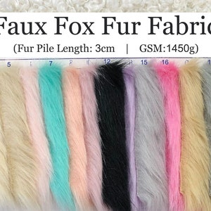 Teal Green Faux Fox Fur,fuzzy Faux Fur Fabric,colorful Fun Fur for DIY ...