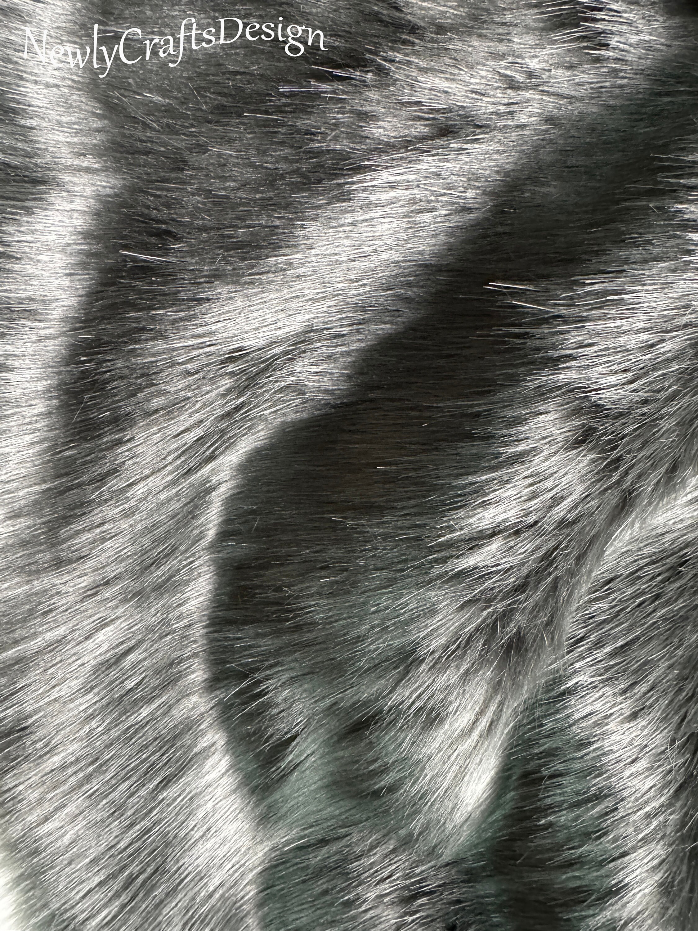 Gray Fox Furvegan Long Pile Faux Fur Fabric for Winter Coat - Etsy