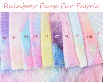 Rainbow Faux Fur - Etsy