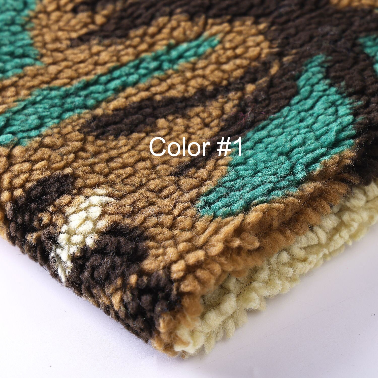 Colorful Sherpa Fleece Camouflage Plush Lamb Wool Faux Fur - Etsy