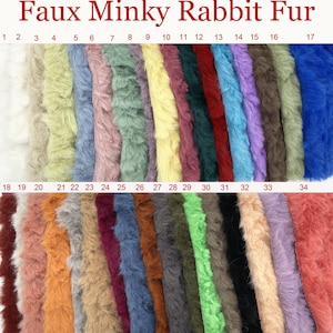Purple Faux Fur Fabric,fluffy Rabbit Minky Plush Fake Fur for Fursuit ...