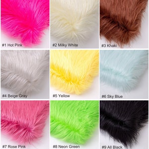 Multicolored Faux Fur Fabric,super Long Pile Shaggy Furs,luxury Doll ...