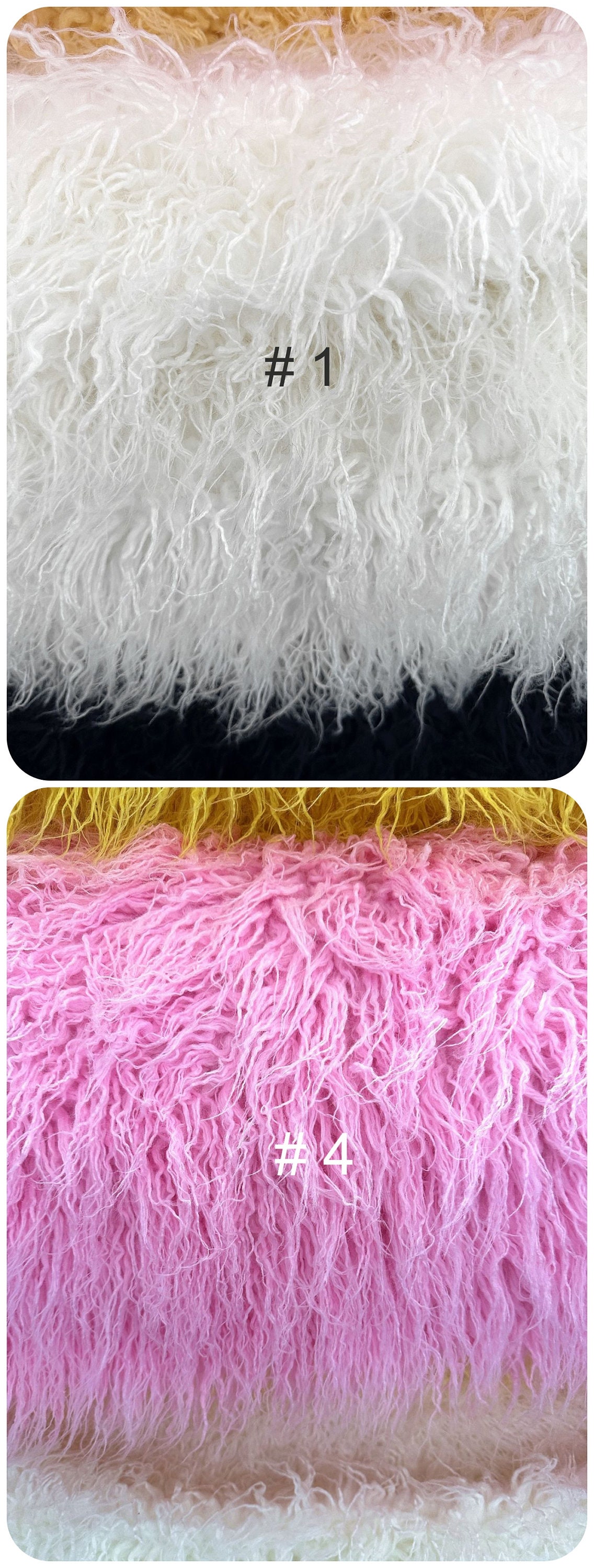Mongolian Faux Fur, Super Long Pile Wool Craft Fur Fabric for Fashion ...