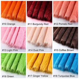 Luxury Fox Fur Fabric, Fluffy Long Pile Faux Fur, High Density Thick ...