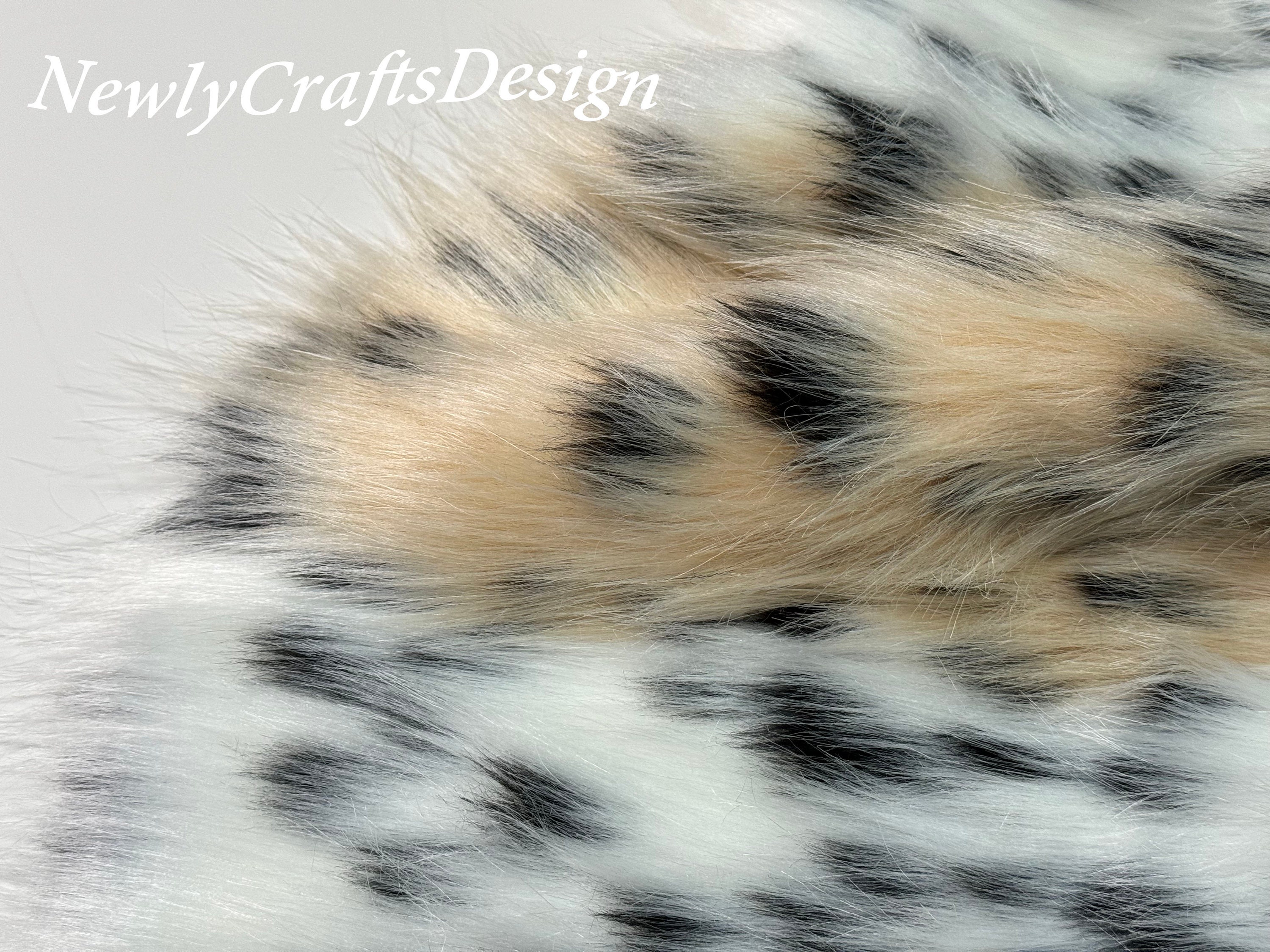 Leopard Faux Fur Fabric,animal Print Fursuit Fur,jacquard Plush Cosplay ...