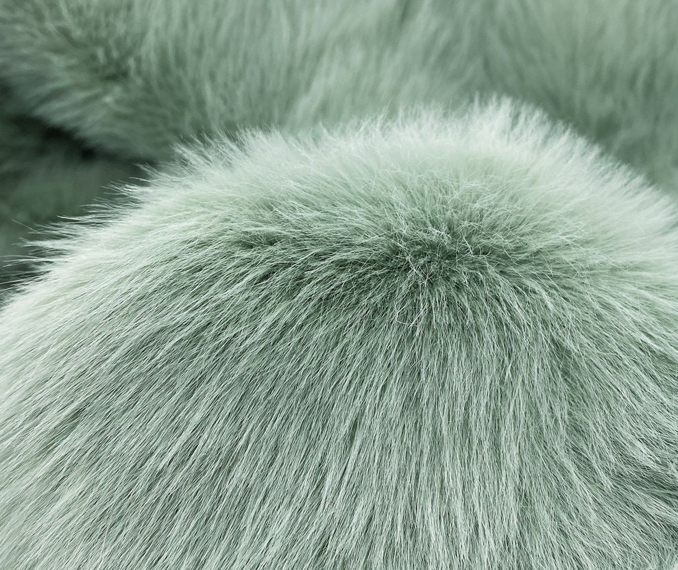 Faux Fur Fabric, Green Faux Minky Fur,ultra Soft Furry Fursuit Material ...