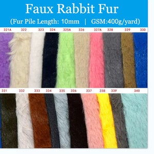 Green Fuzzy Faux Fur Fabric,colorful Rabbit Fur,fun Fur for Dolls ...