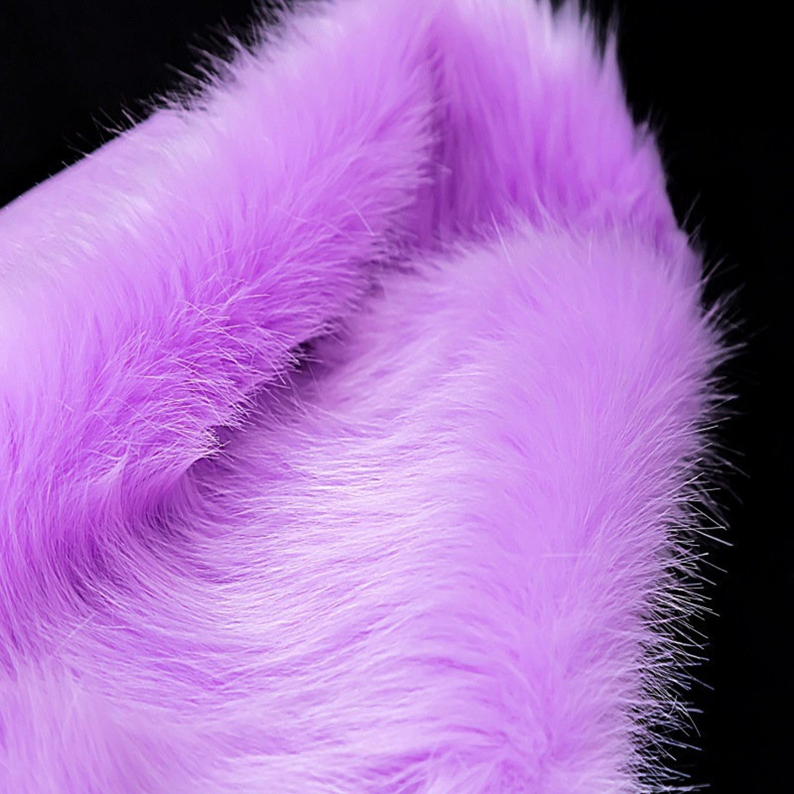 Lavender Fox Faux Fur Fabricfuzzy Long Pile Fun Fur for DIY - Etsy