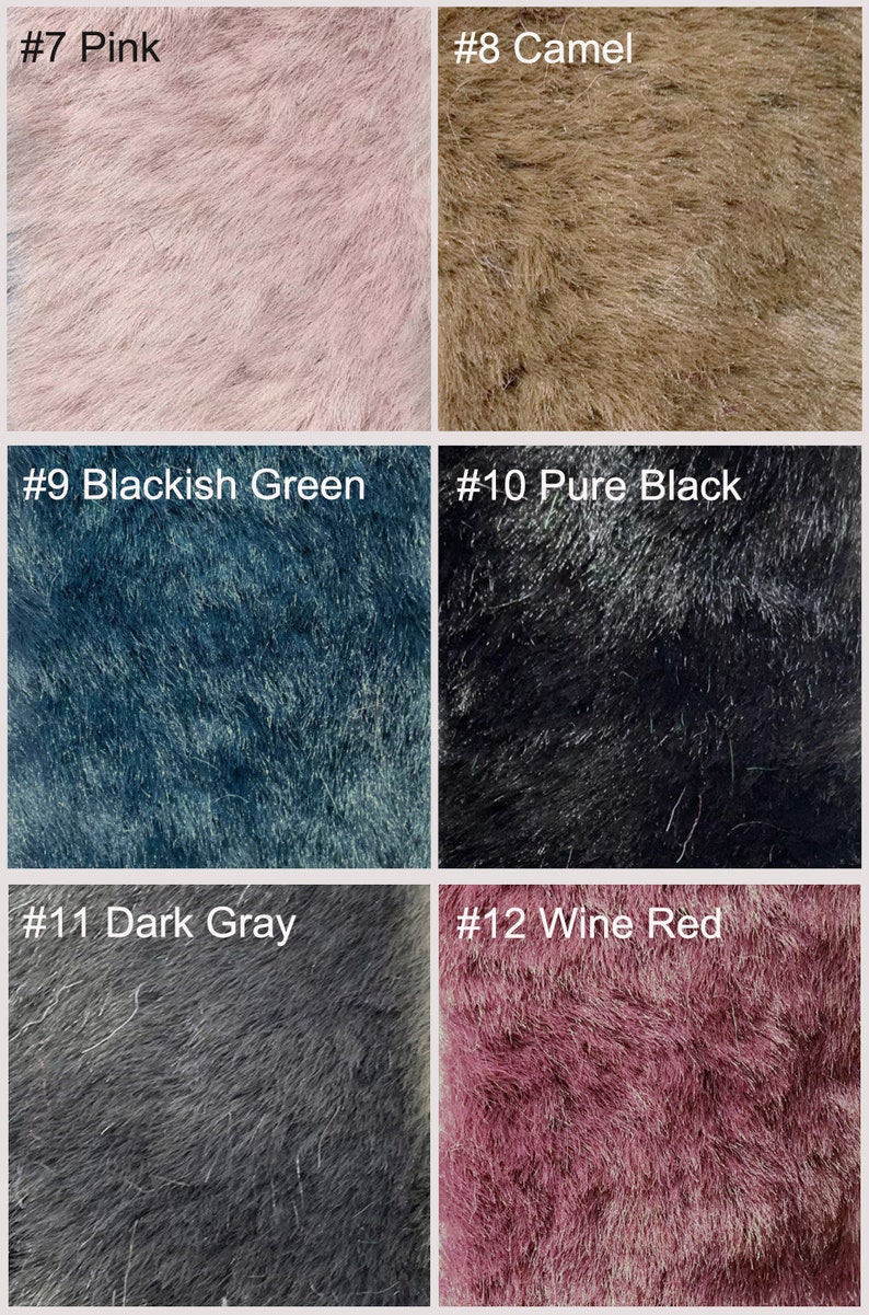 Peacock Blue Faux Fur Fabric,ultra Soft Faux Minky Fur,fluffy Fursuit ...