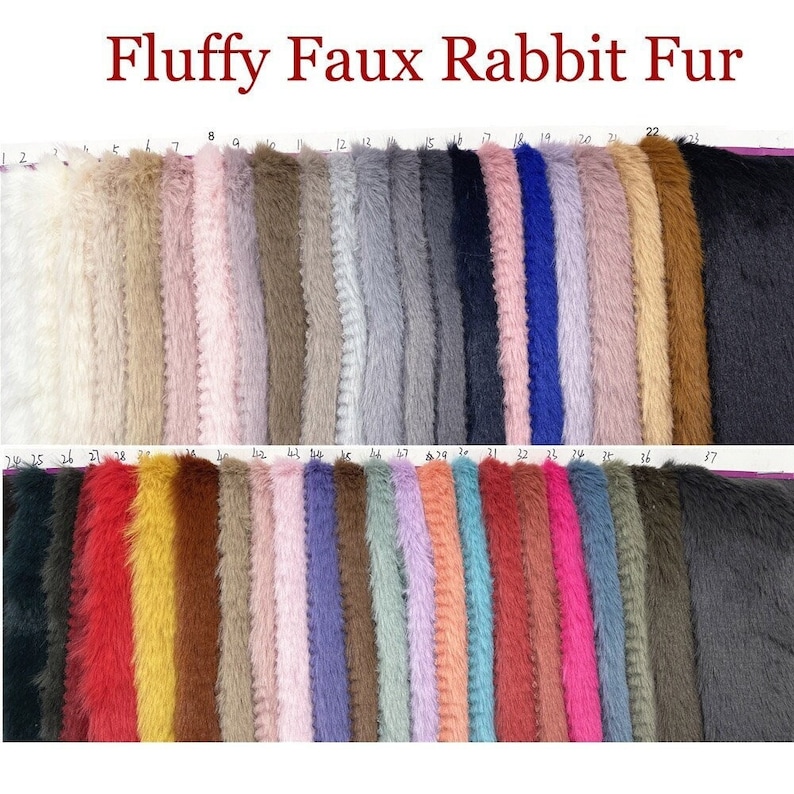 Fluffy Faux Fur Fabric,turquoise Blue Rabbit Fur for DIY Craft Supplies ...
