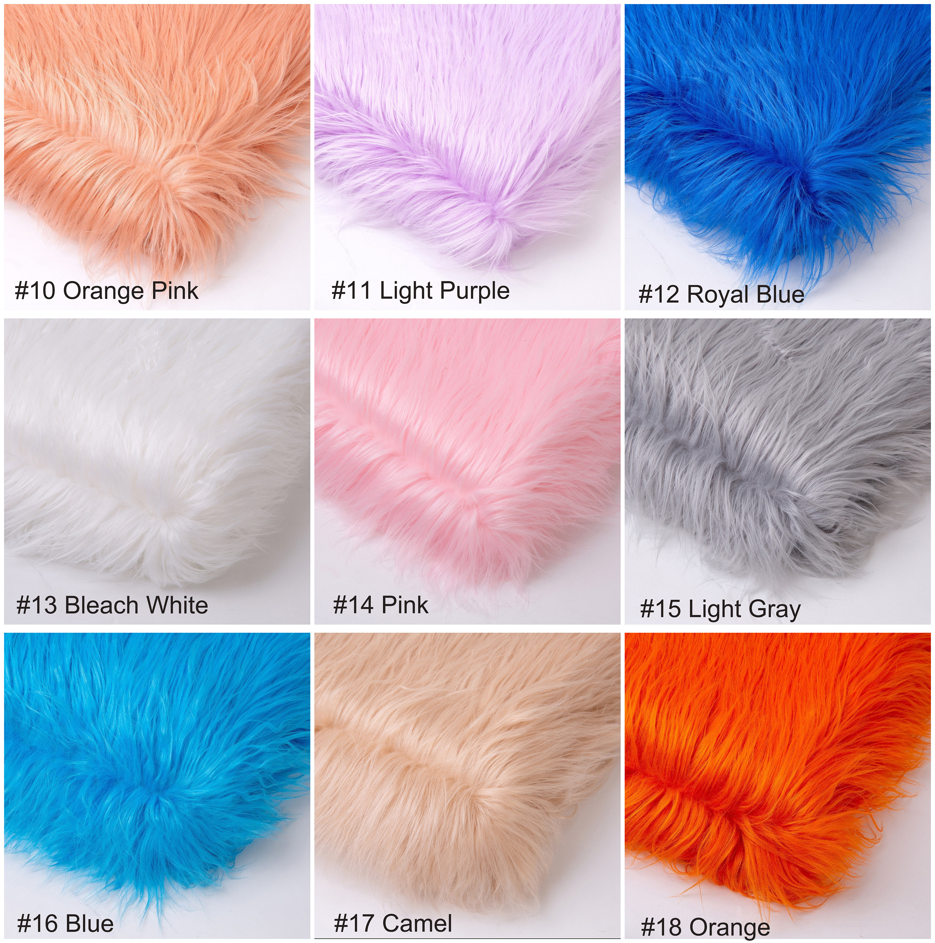 Multicolored Faux Fur Fabric,super Long Pile Shaggy Furs,luxury Doll ...