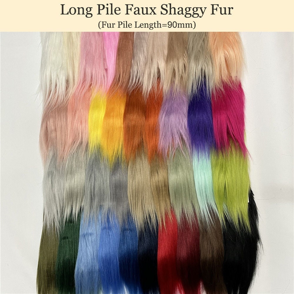 Long Pile Shaggy Fur,soft Faux Fur Fabric for Fursuit,cosplay Costumes ...
