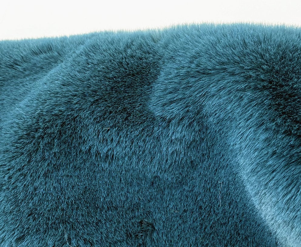 Darkcyan Green Rabbit Furmulticolored Fuzzy Faux Fur - Etsy