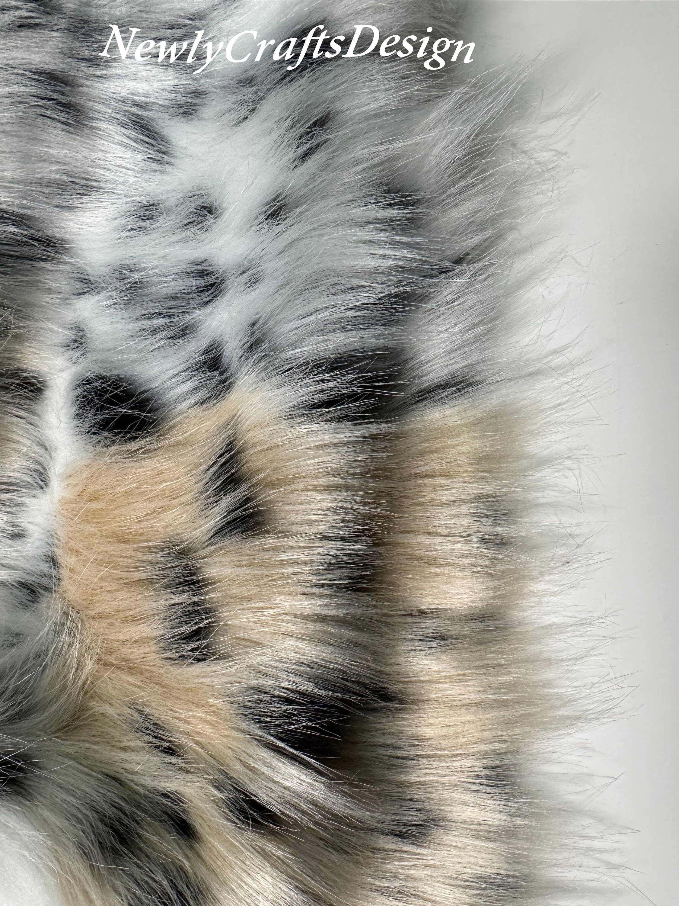 Leopard Faux Fur Fabric,animal Print Fursuit Fur,jacquard Plush Cosplay ...