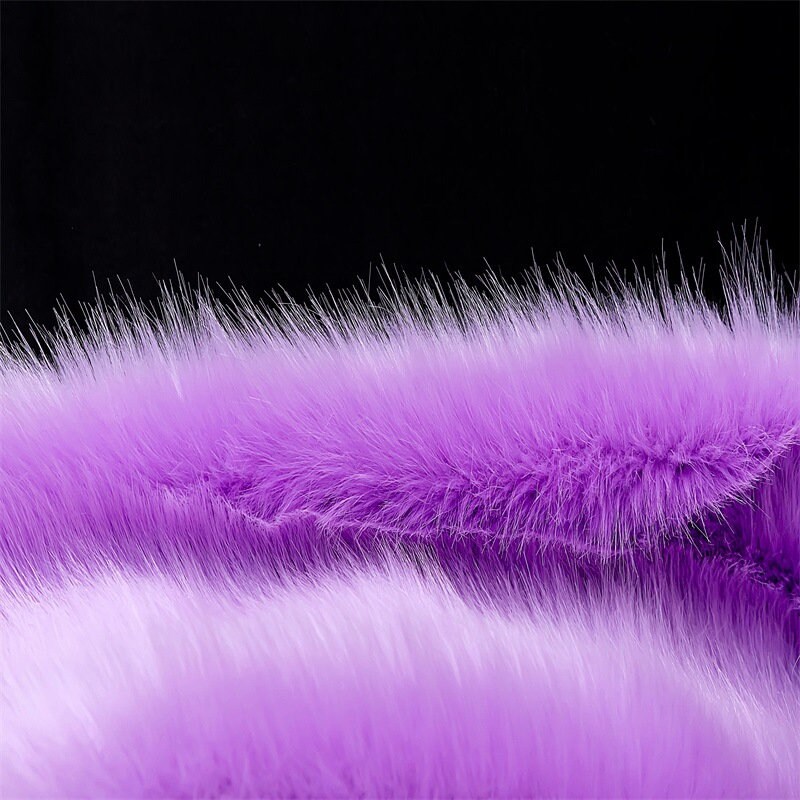 Lavender Fox Faux Fur Fabricfuzzy Long Pile Fun Fur for DIY - Etsy