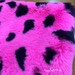 Hot Pink Leopard Print Faux Fur Fabric,animal Print Rabbit Fake Fur ...