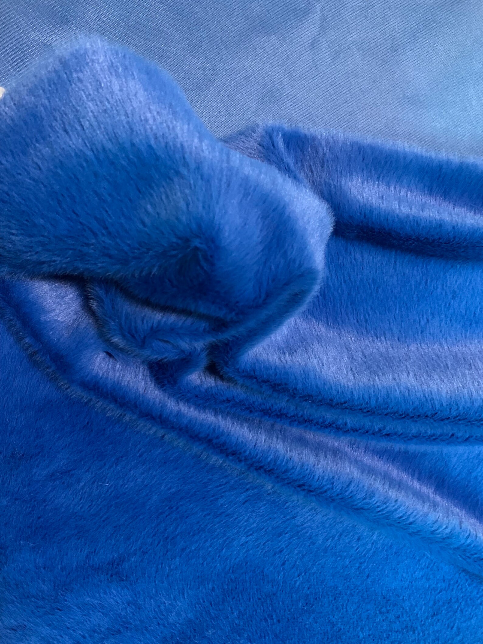 Faux Minky Fur,royal Blue Faux Fur Fabric,ultra Soft Furry Fursuit ...