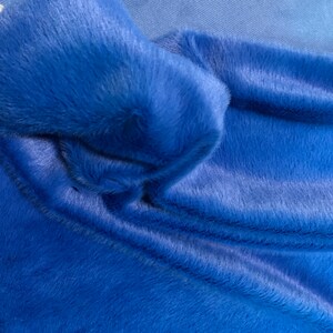Faux Minky Fur,royal Blue Faux Fur Fabric,ultra Soft Furry Fursuit ...