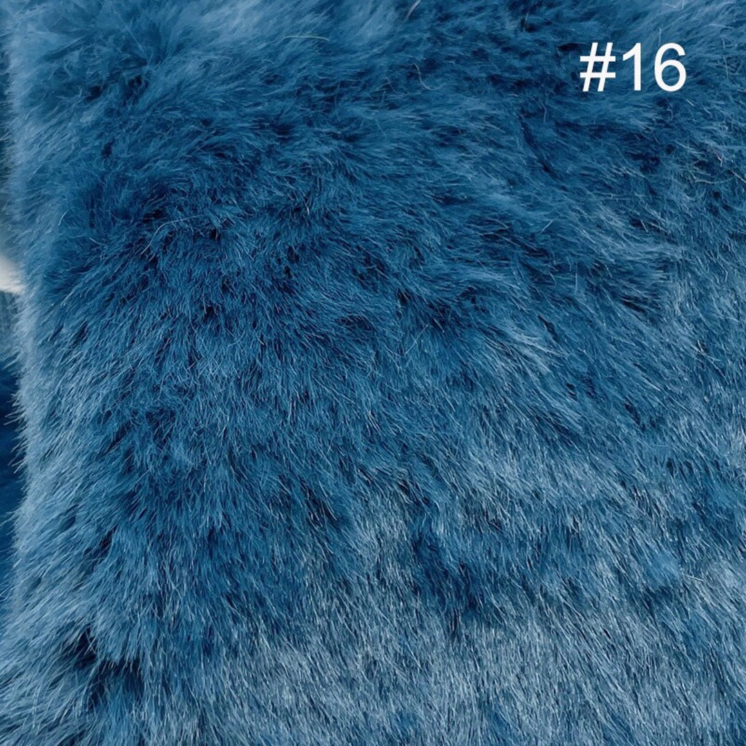 Peacock Blue Faux Fur Fabric,ultra Soft Faux Minky Fur,fluffy Fursuit ...