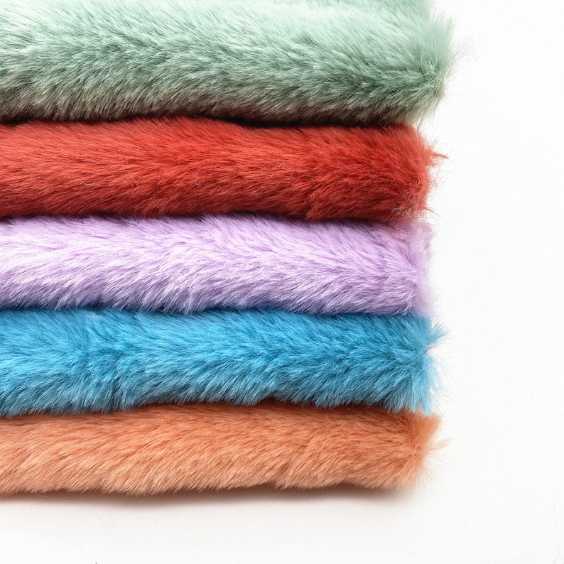 Fluffy Faux Fur Fabric,turquoise Blue Rabbit Fur for DIY Craft Supplies ...