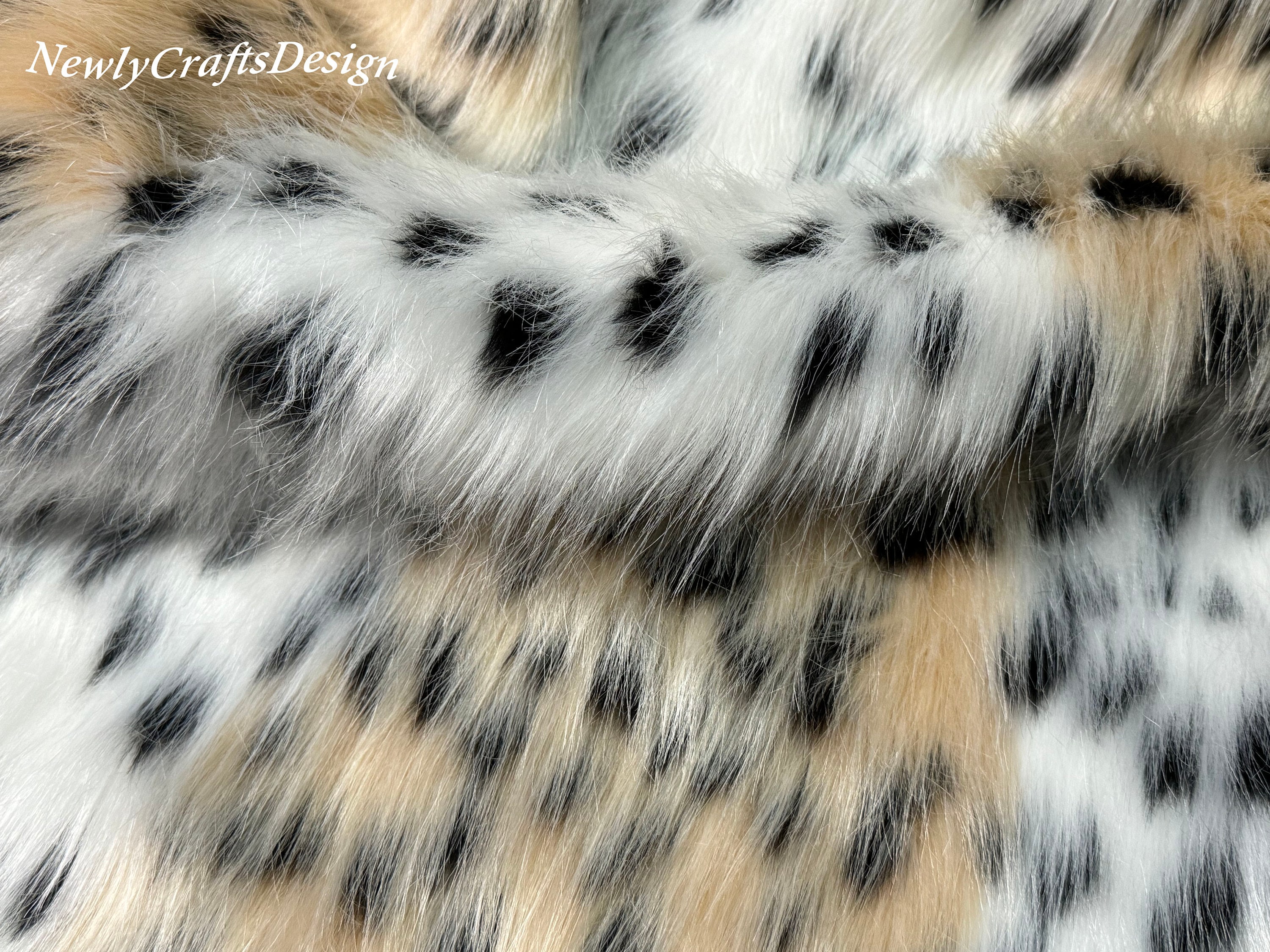 Leopard Faux Fur Fabric,animal Print Fursuit Fur,jacquard Plush Cosplay ...