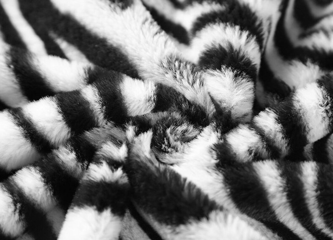 Zebra Print Faux Rabbit Fur,cat Cow Tiger Leopard Pattern Fake Fur for ...
