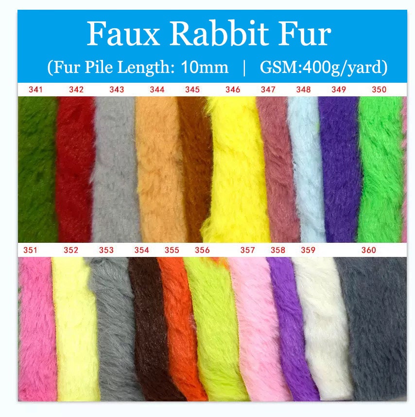 Green Fuzzy Faux Fur Fabric,colorful Rabbit Fur,fun Fur for Dolls ...